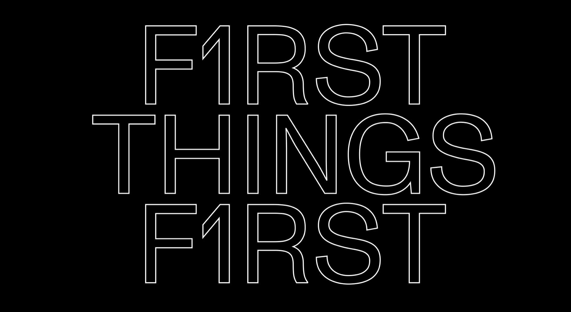 First Things First: 2020 – Nigel Ball